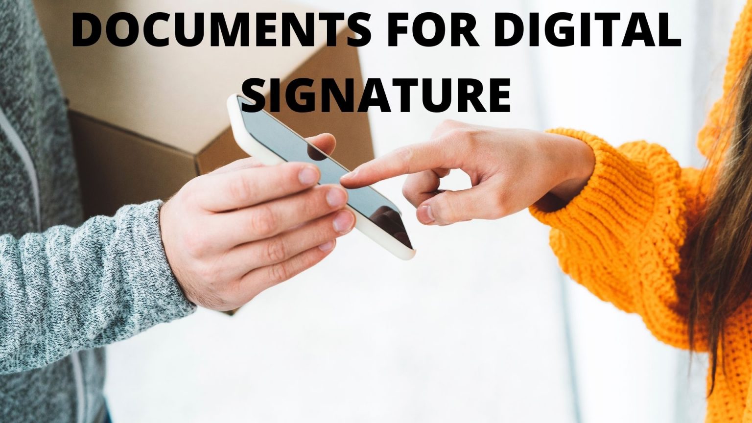 DOCUMENTS FOR DIGITAL SIGNATURE - Crowlex